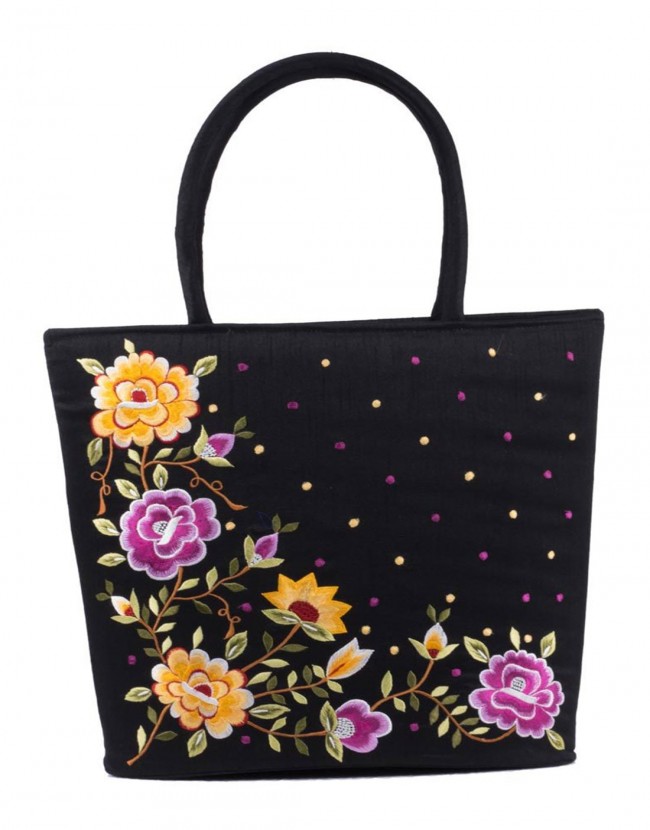 Home > Purse > Big Embroidery Purse > Multicolour Flower Embroidery ...